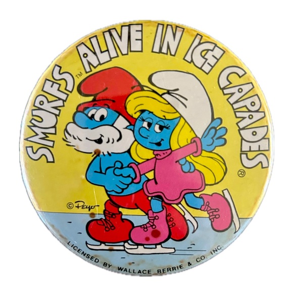 Wallace and Berrie | Accessories | Vintage 98s Smurf Ice Capades ...
